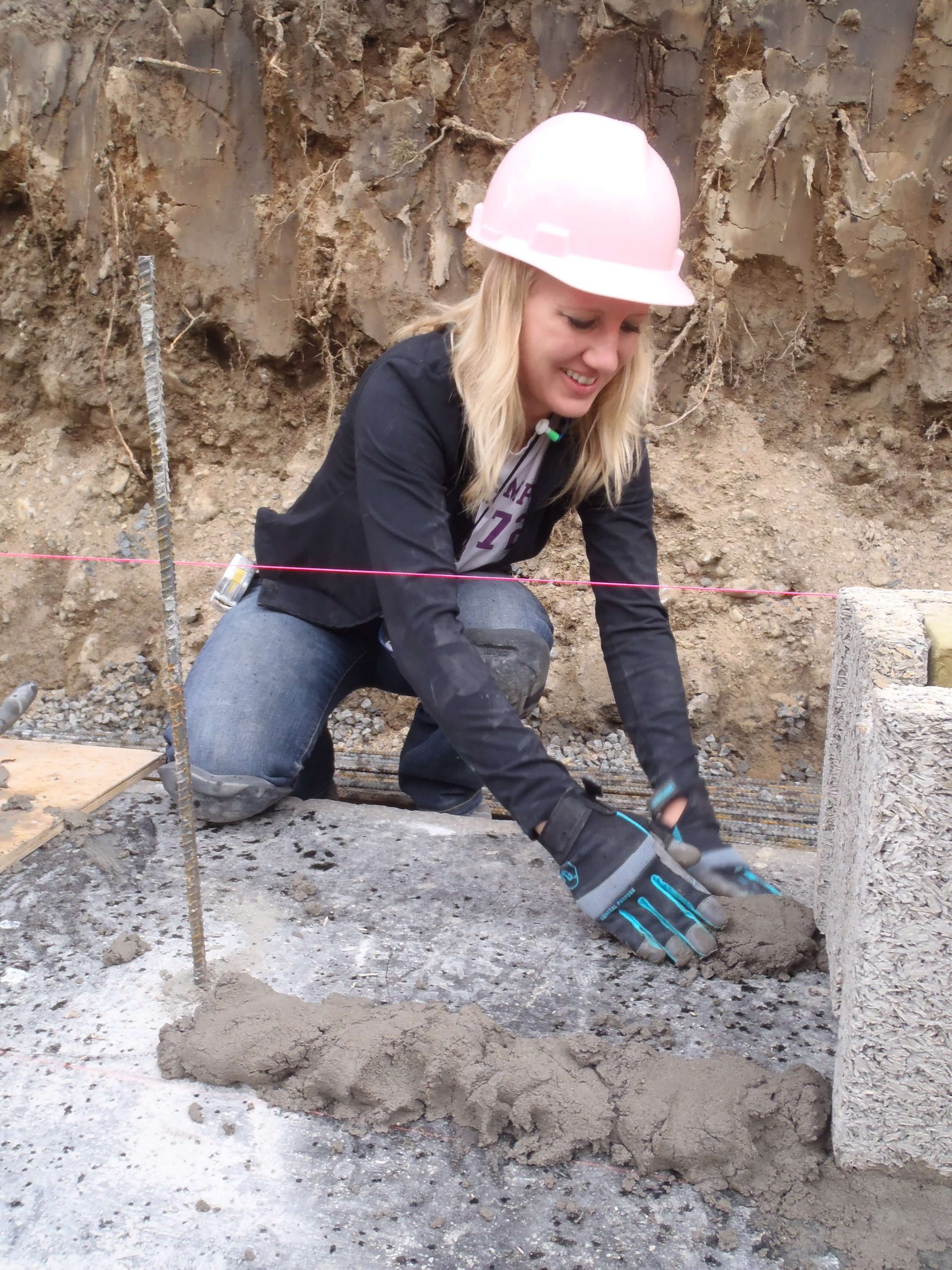 A Finished Durisol block foundation - Endeavour Centre