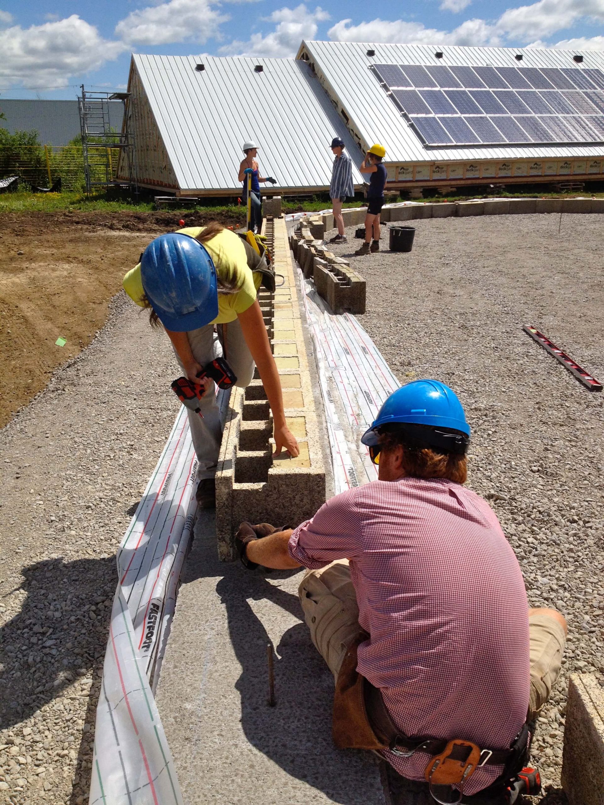 A Durisol stem wall foundation - Endeavour Centre