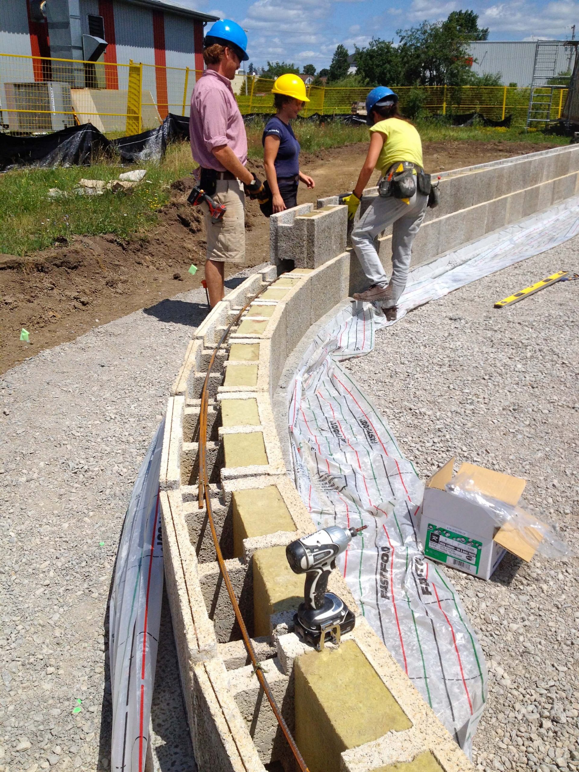 A Durisol stem wall foundation - Endeavour Centre